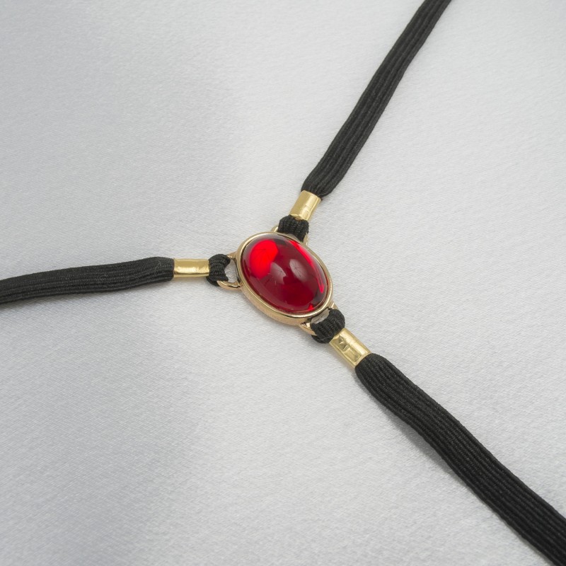 Women's Butterfly G-String in Gold with Pleasure Pendants